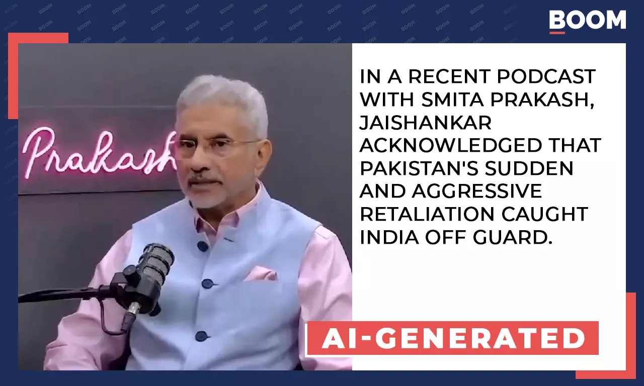 Videos of Jaishankar and army general pushing pro-Pak claims are deepfakes