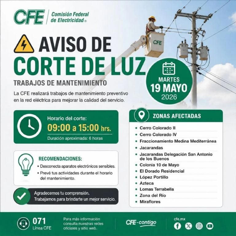 Lista de colonias en Tijuana que no tendrán luz por corte programado ...