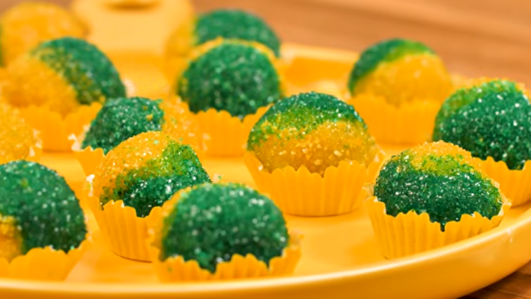 Pra entrar no clima de Copa do Mundo: brigadeiro verde e amarelo do ...