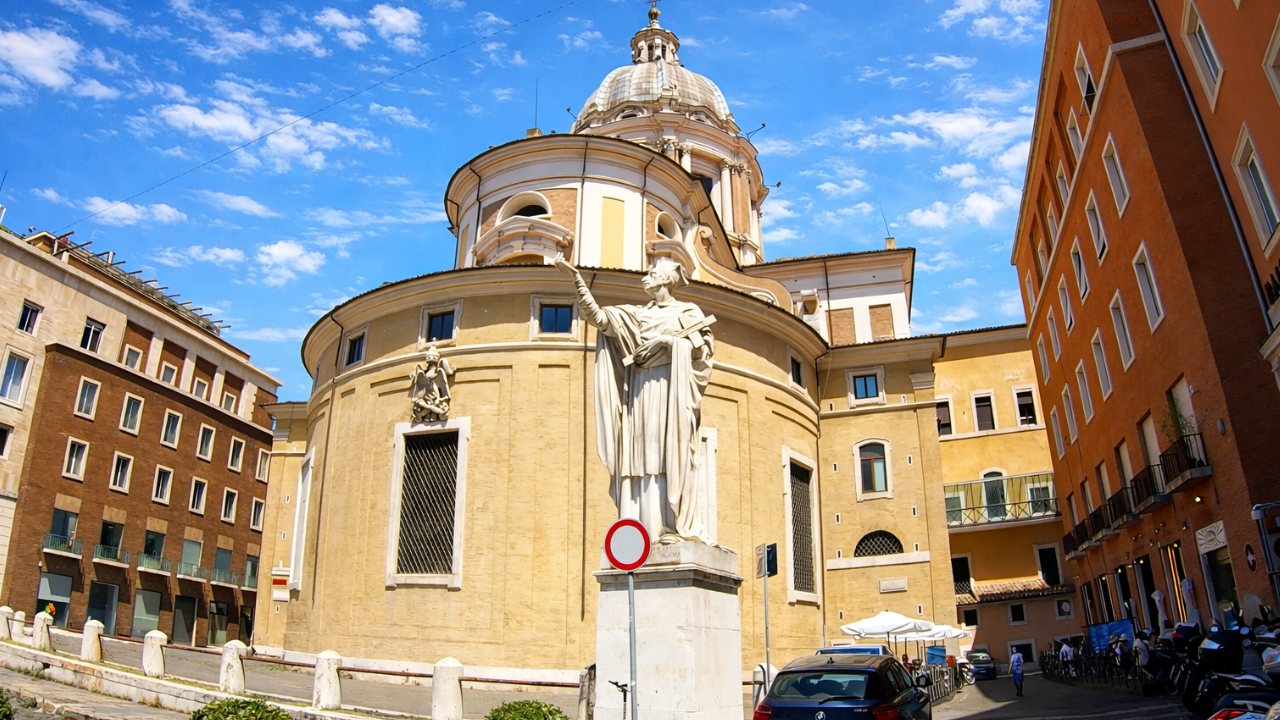 Exploring Rome near the Spanish Steps (4K)