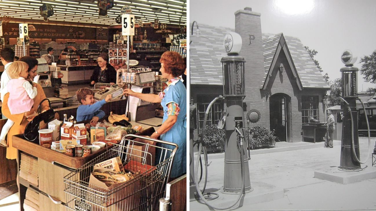 30 vintage photos of grocery stores, corner shops, and gas stations