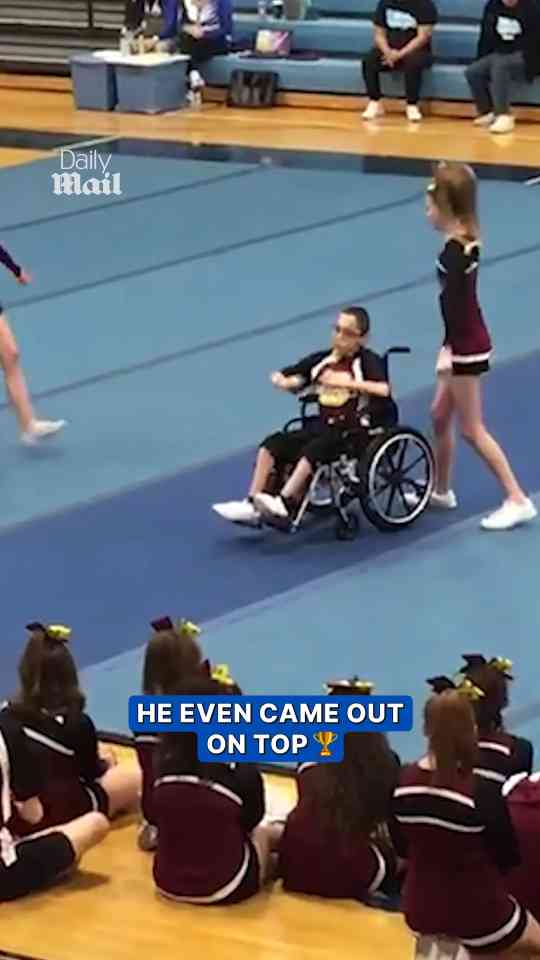 Wheelchair cheerleader wins hearts with inspiring competition routine