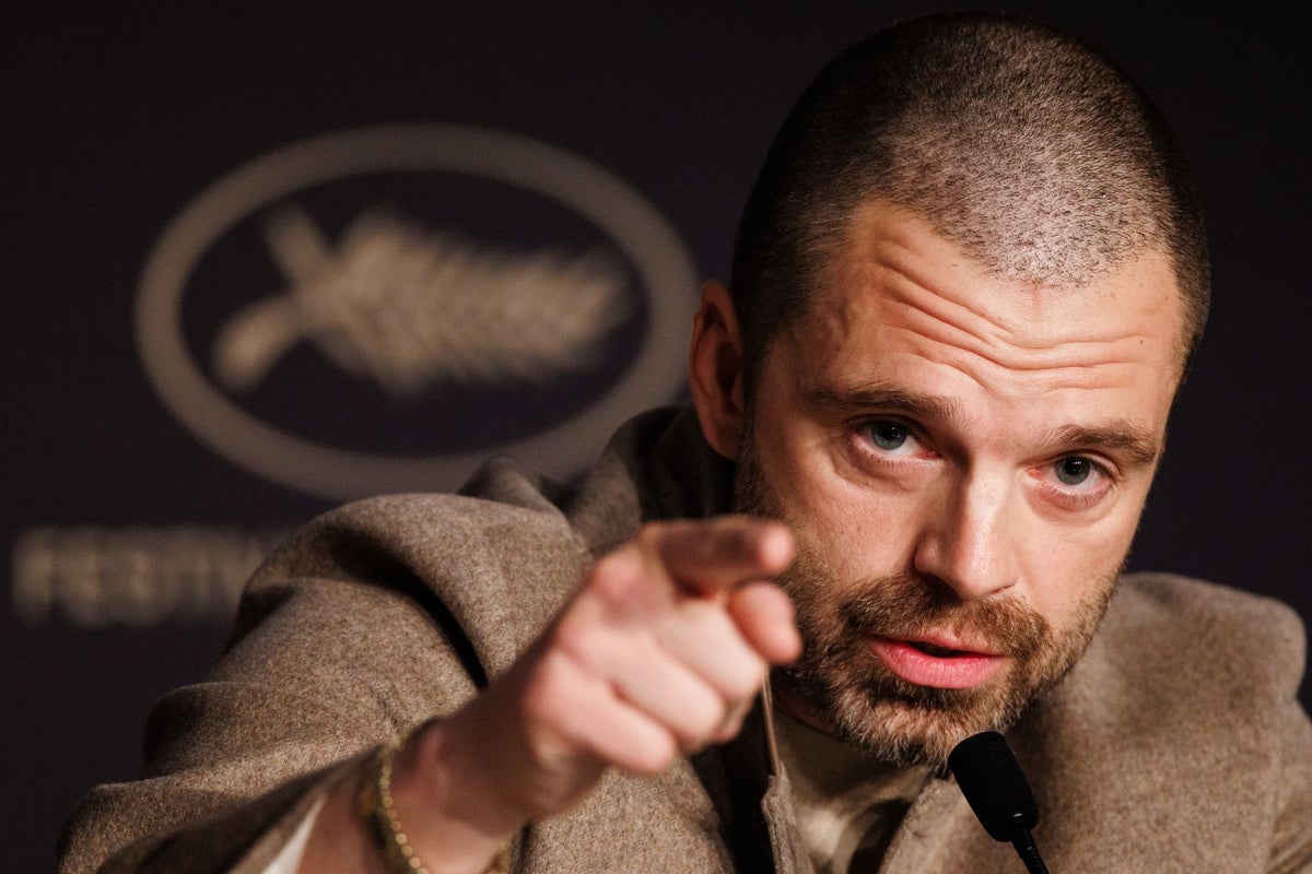 Sebastian Stan chides audience for laughing at Donald Trump question