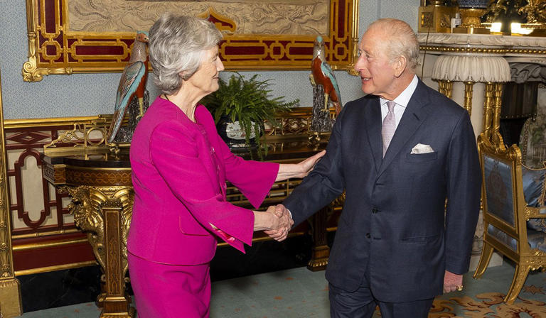 Did President Catherine Connolly break protocol when meeting King Charles?
