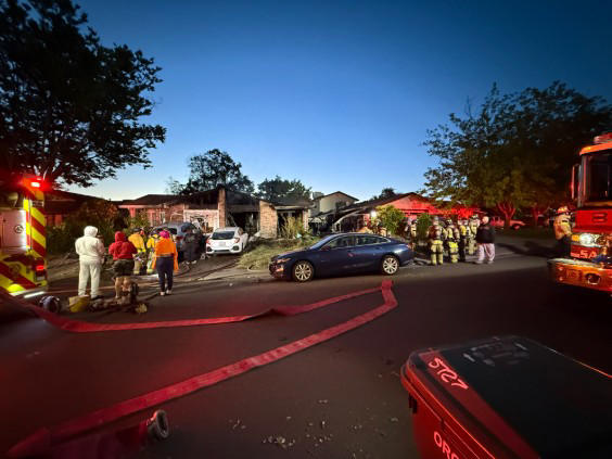Child and mother hospitalized after North Highlands duplex fire