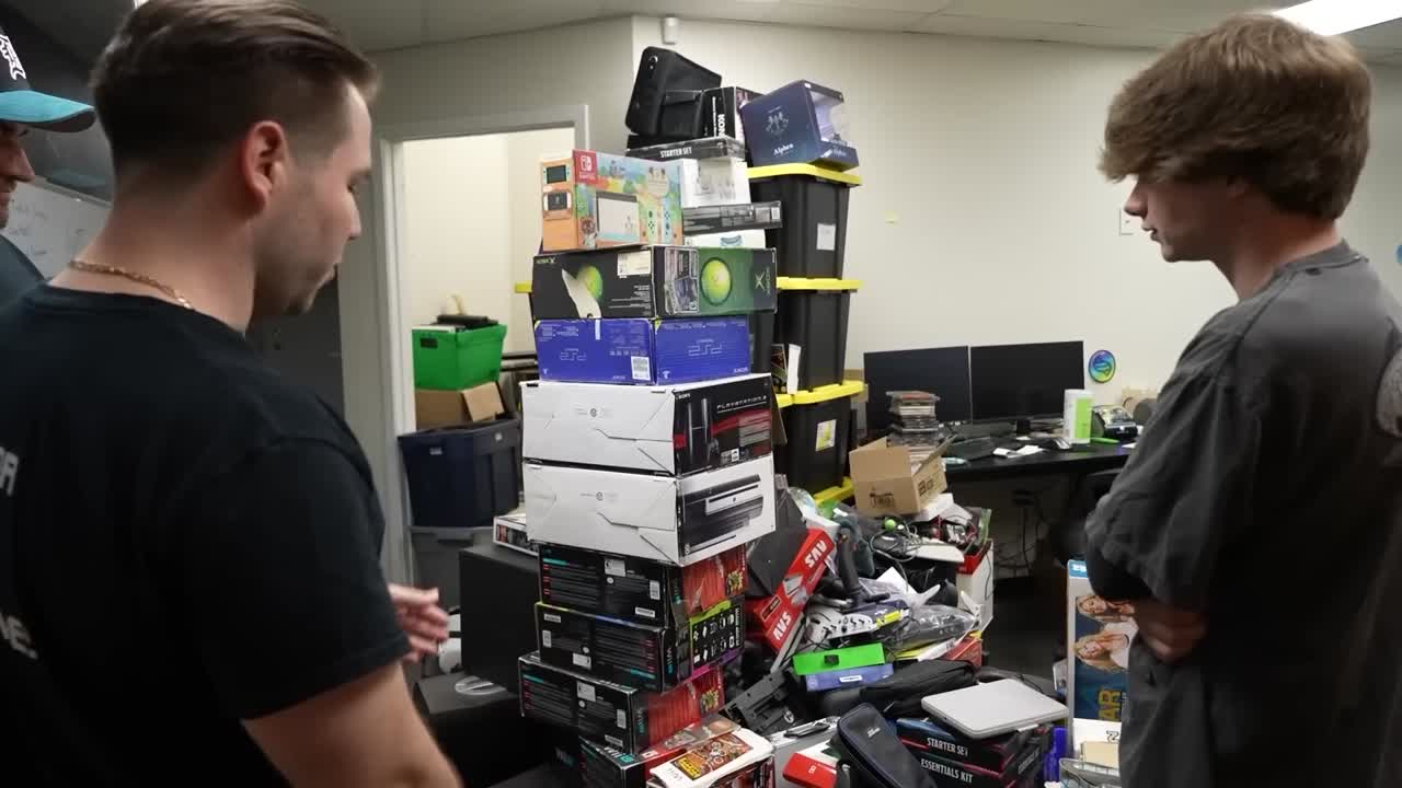 Exploring a millionaire's video game store