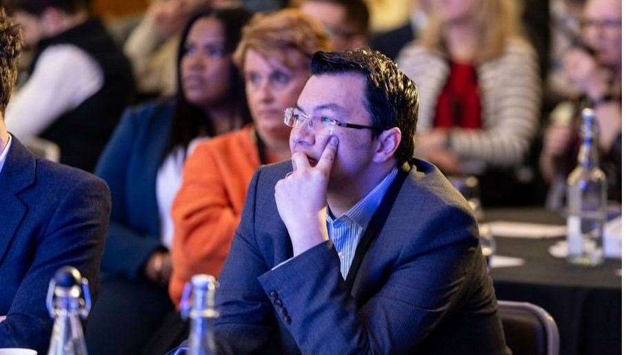 Microsoft’s Ashley Jeggo and technology broadcaster Georgie Barrat ...