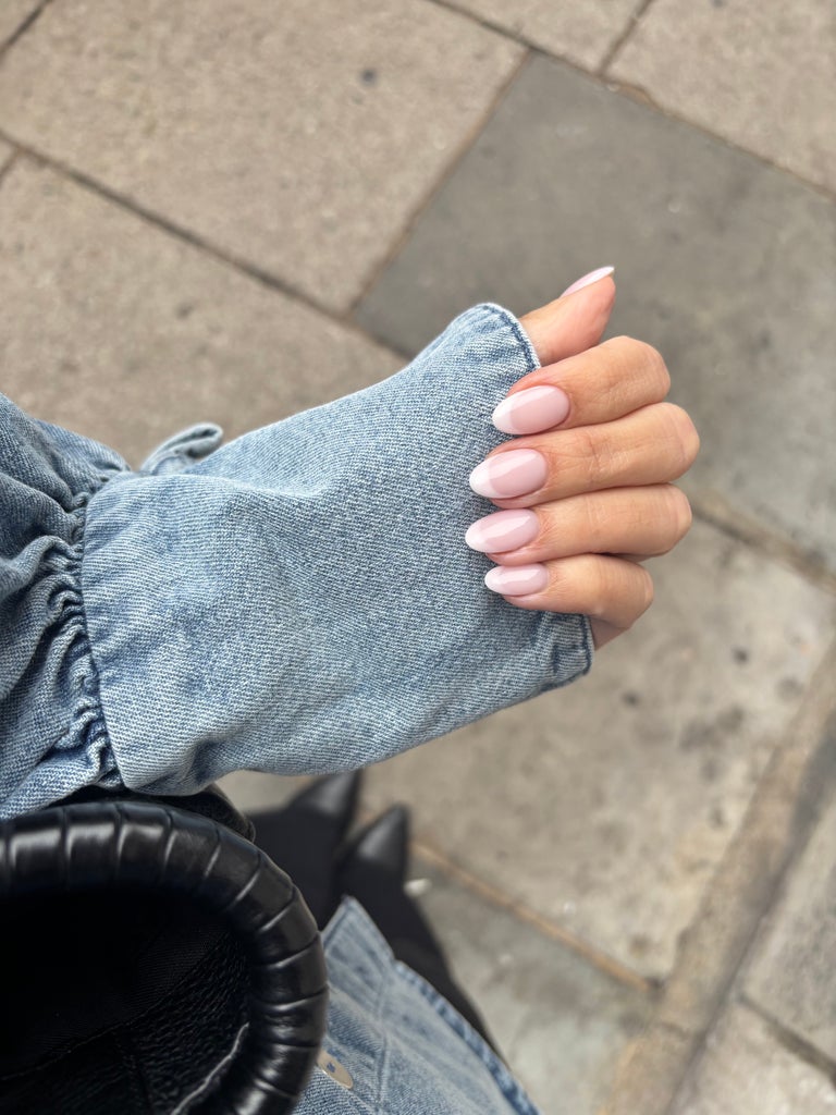 Everyone’s asking for the “modern French” manicure right now