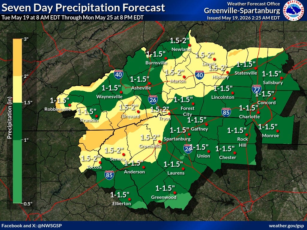 SC Memorial Day weekend weather to bring storms. Latest predictions