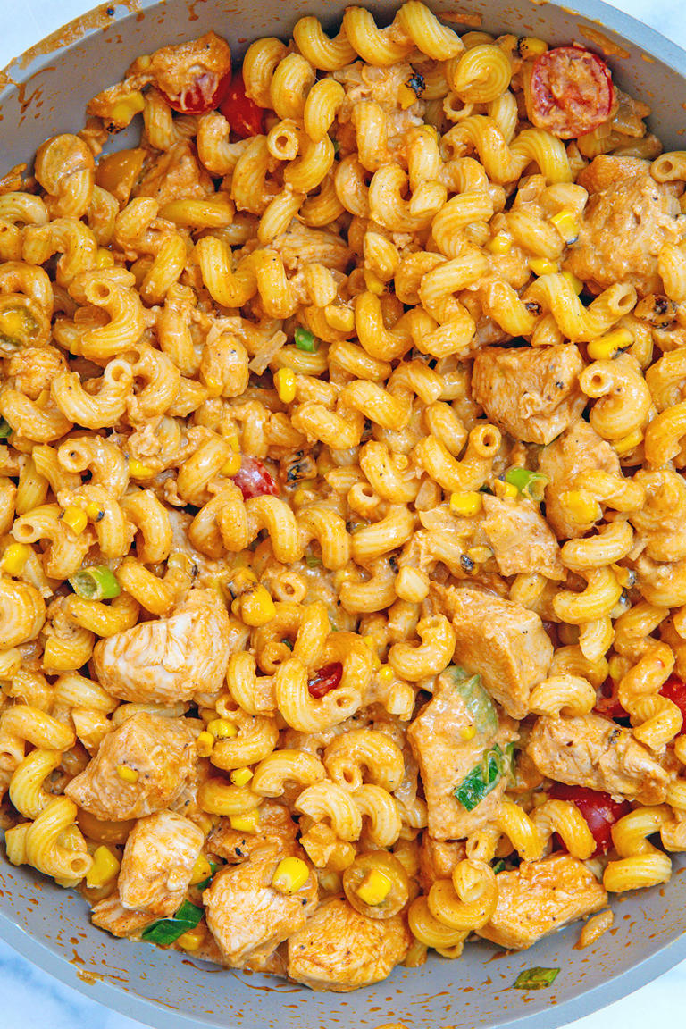 BBQ chicken pasta