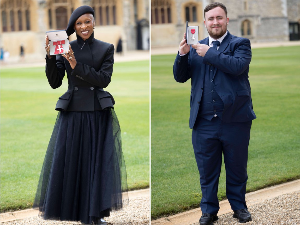 Prince William awards MBE honors to Cynthia Erivo and Luke Littler
