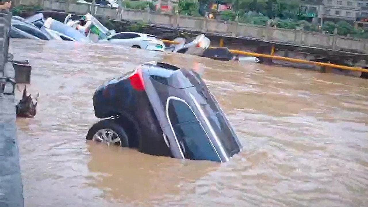 Flash floods kill at least 10 people as torrential rain batters China