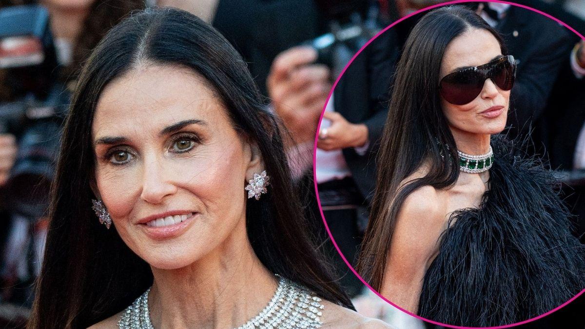Is she melting?: Demi Moore's skeletal appearance fuels concerns on red ...