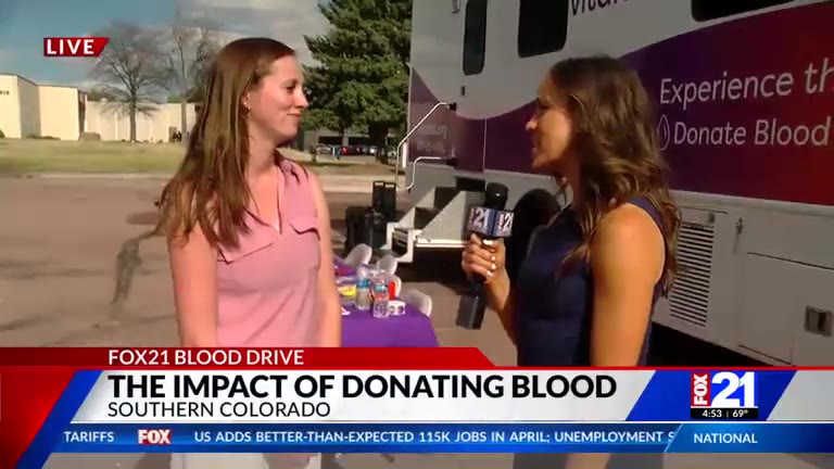 FOX21 blood drive May 2026: Sarah McArthur interview