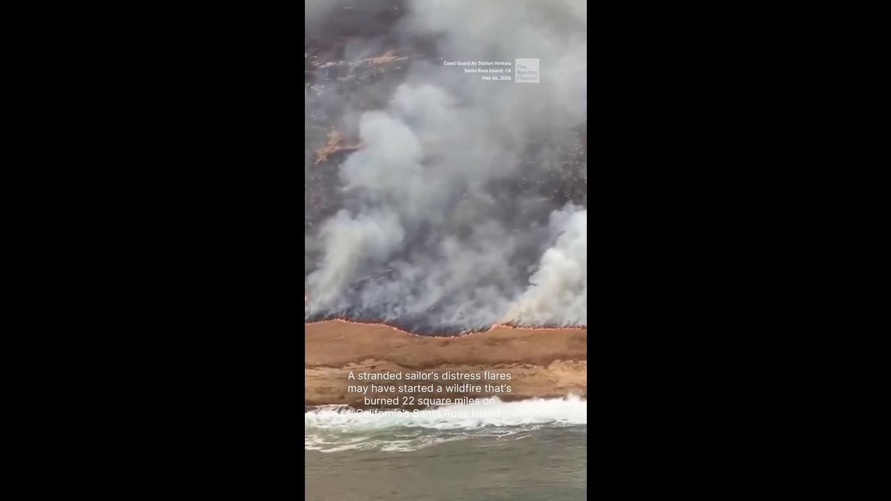 Sailor’s flares may have sparked wildfire