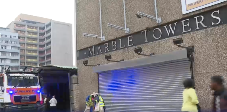 Urgent application to stop illegal structures demolition at Marble Towers