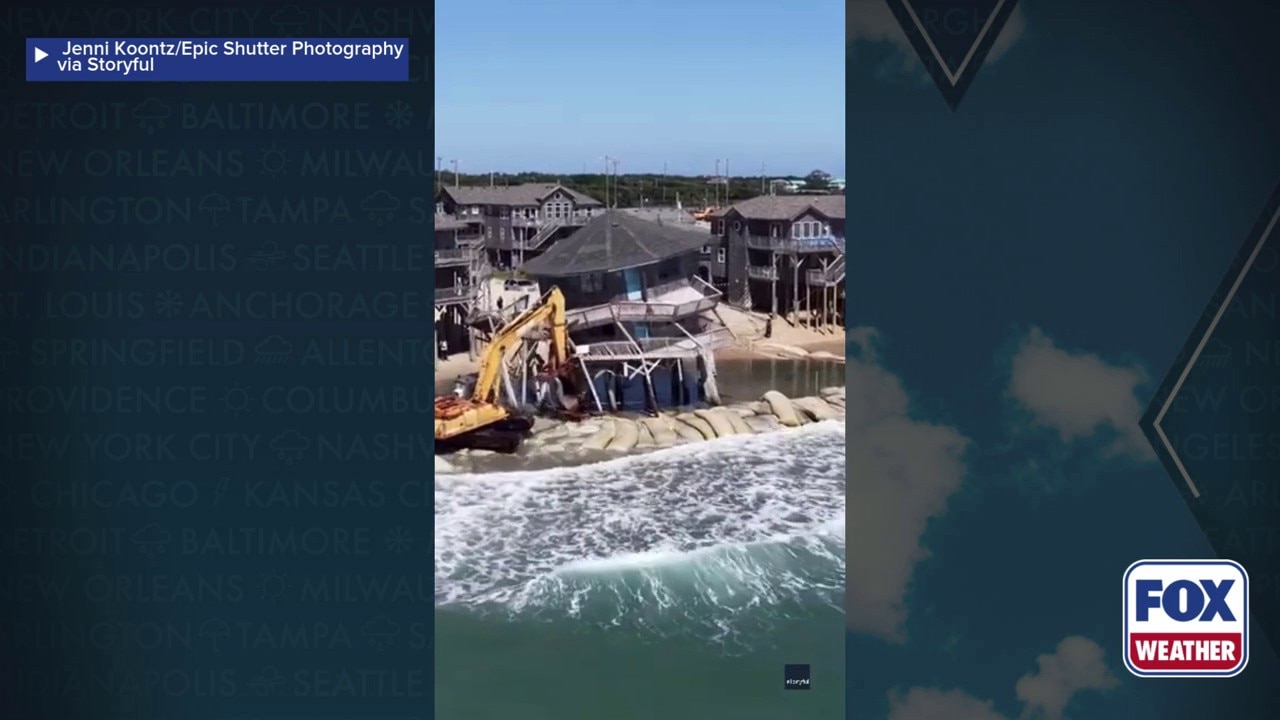 See it: Buxton oceanfront home at risk of collapse torn down
