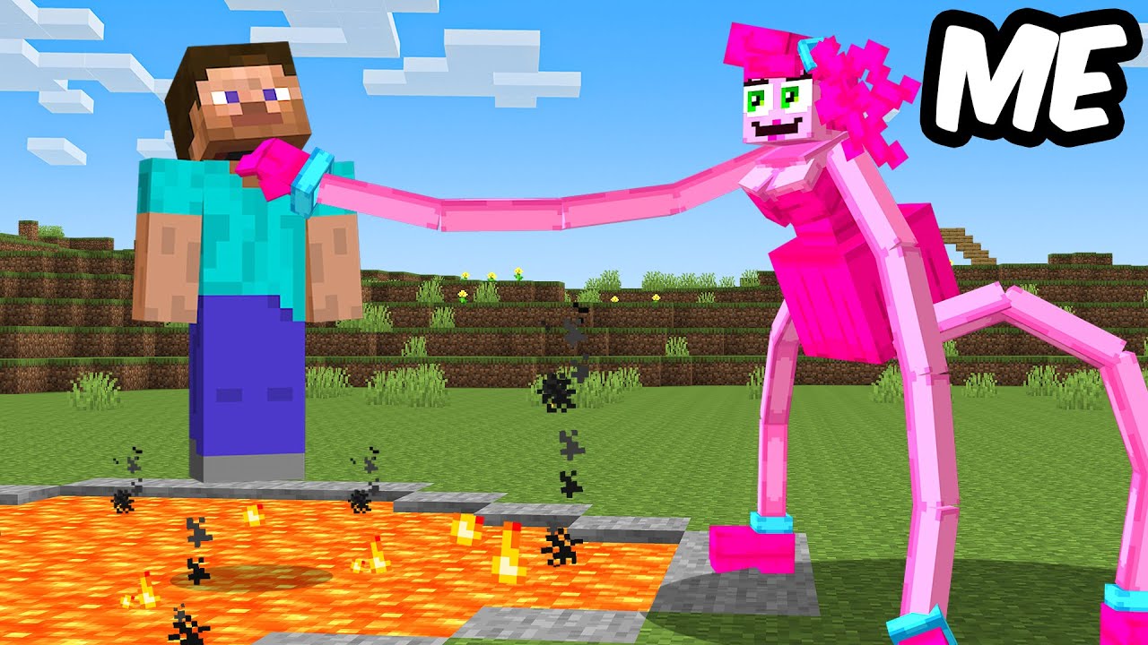 I fooled my friend with Mommy Long Legs in Minecraft