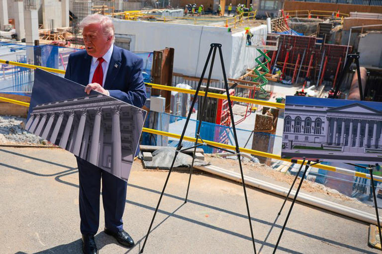 Trump reveals ballroom is a 'shield' that will 'protect all of ...
