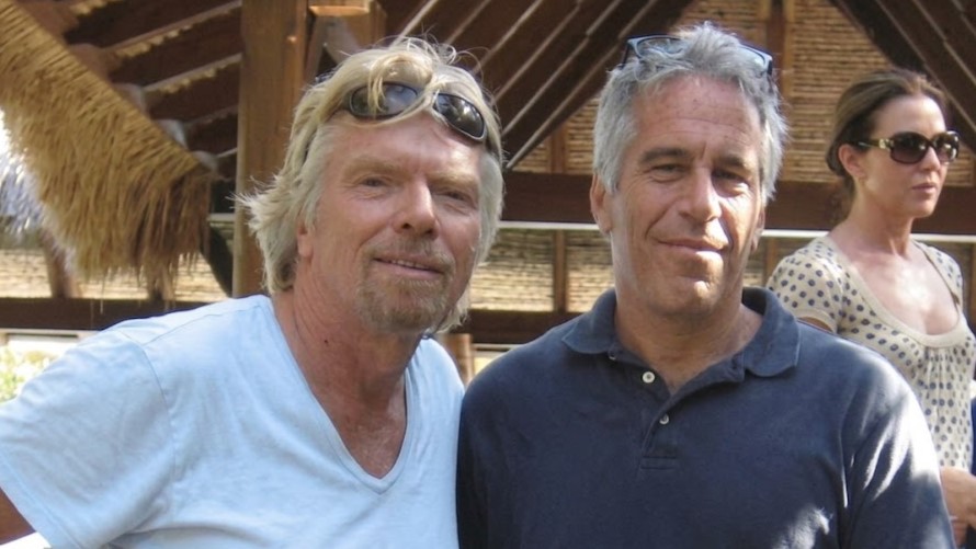 Richard Branson kept crossing the line on live TV - then Epstein photos ...