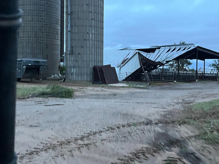 Tree damage, barn destruction among Kansas storm aftermath