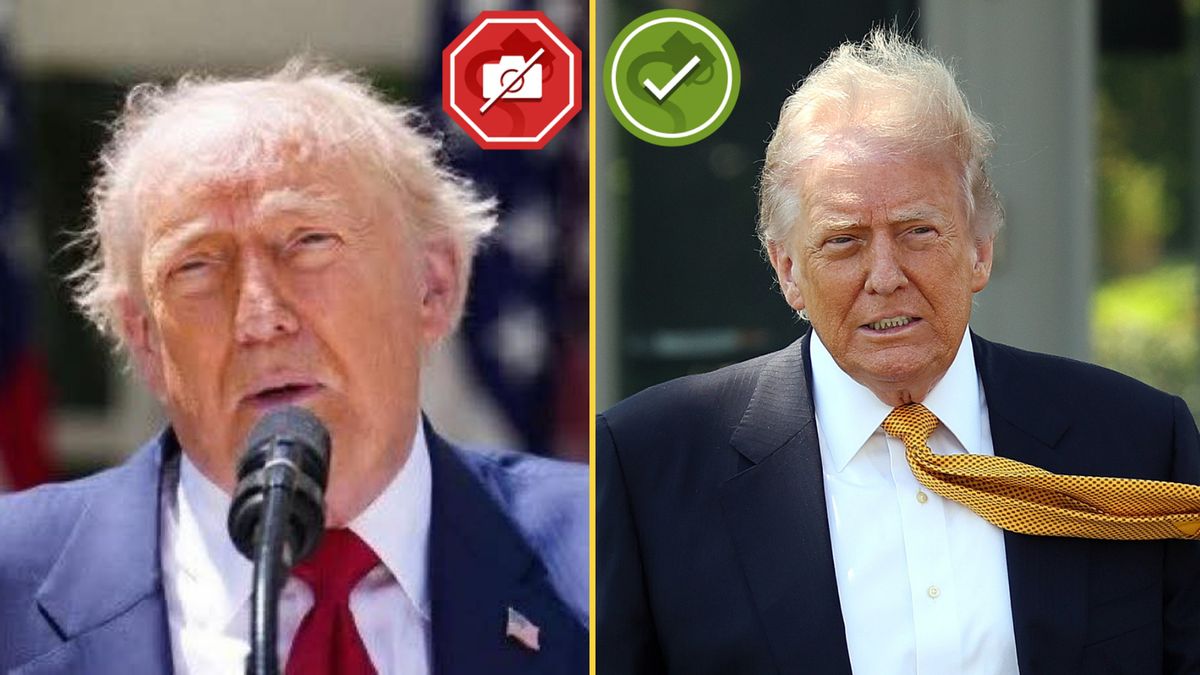 Trump's windswept hair: Untangling fake images from real photos