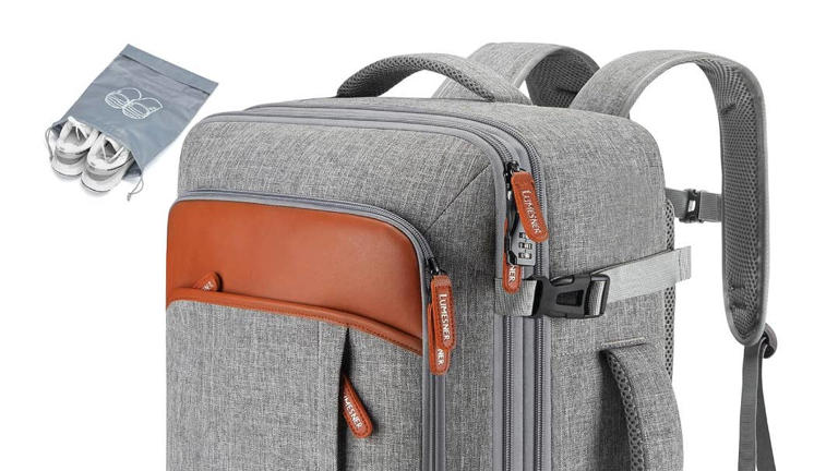 Amazon's carry-on travel backpack with packing cubes is only $32