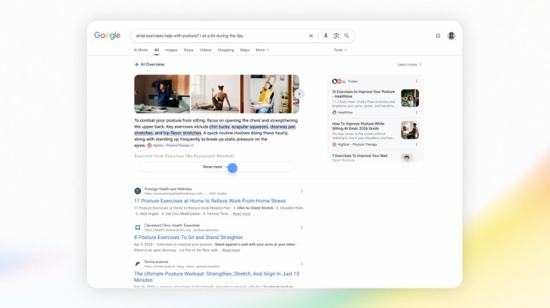 Google shoves more AI into search, including a dynamic search box and ...