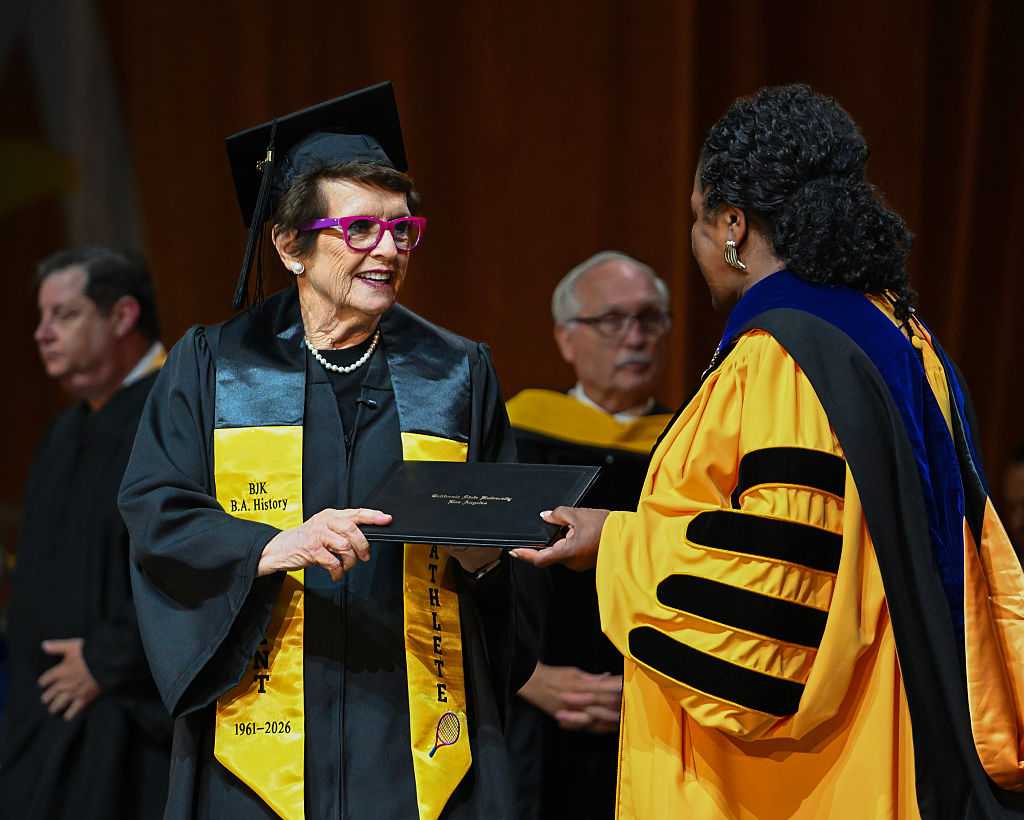 Billie Jean King, 82, earns a college degree 65 years after starting at ...