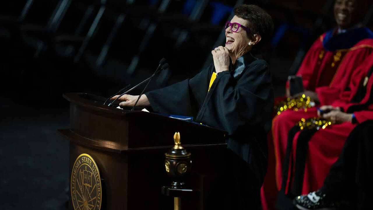 Billie Jean King celebrates college graduation at age 82