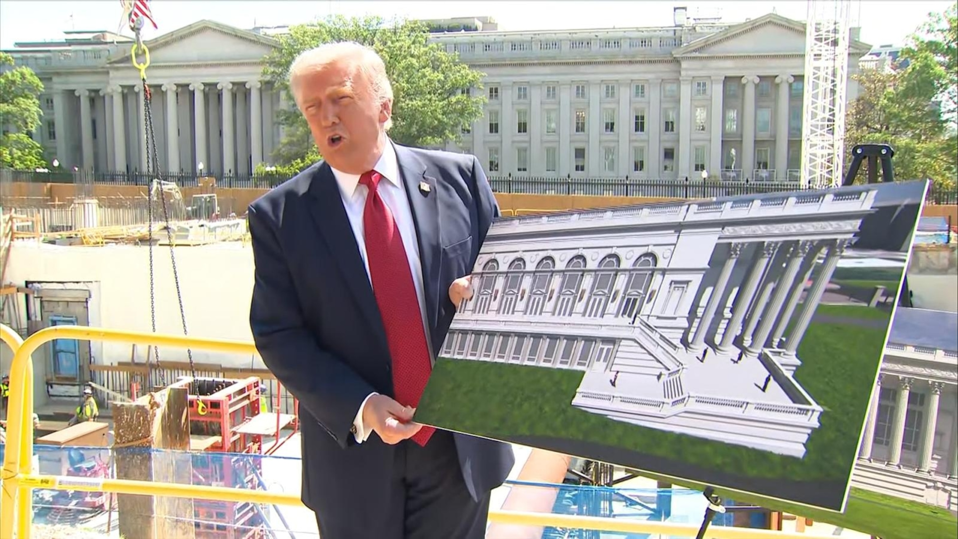 Trump calls construction of new White House ballroom 'a gift'