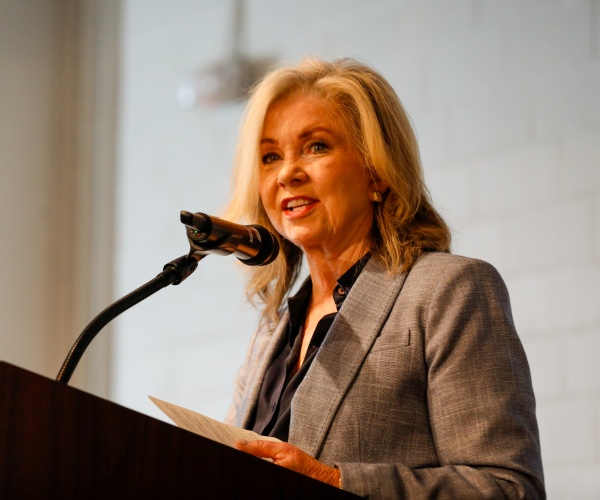 Sen. Marsha Blackburn to Newsmax: Bill funds ballroom security