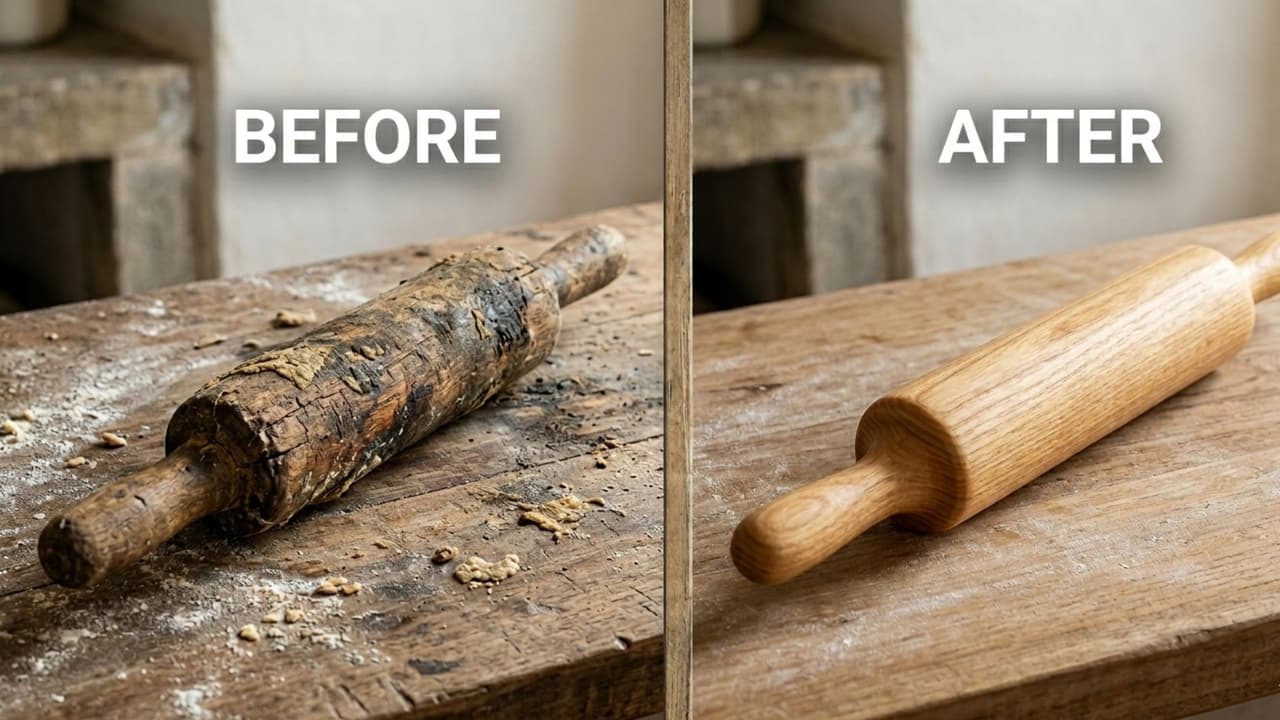 Rolling pin: చపాతీ కర్ర నల్లగా మారిందా? ఇలా క్లీన్ చేస్తే కొత్తగా ...