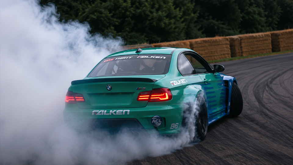 BMW M3 E92 2JZ engine note 9,000 RPM drift action