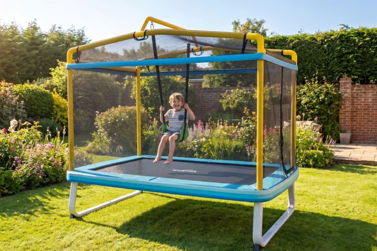 Kids’ 3-in-1 trampoline deal cuts £240 off family garden play set (aff)