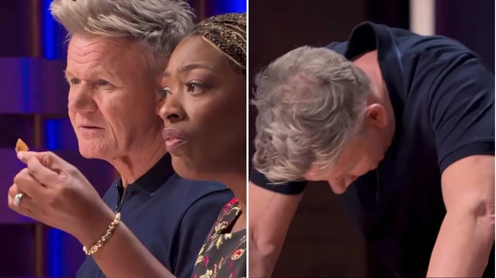 Gordon Ramsay nearly vomits after being fed a Band-Aid on MasterChef US