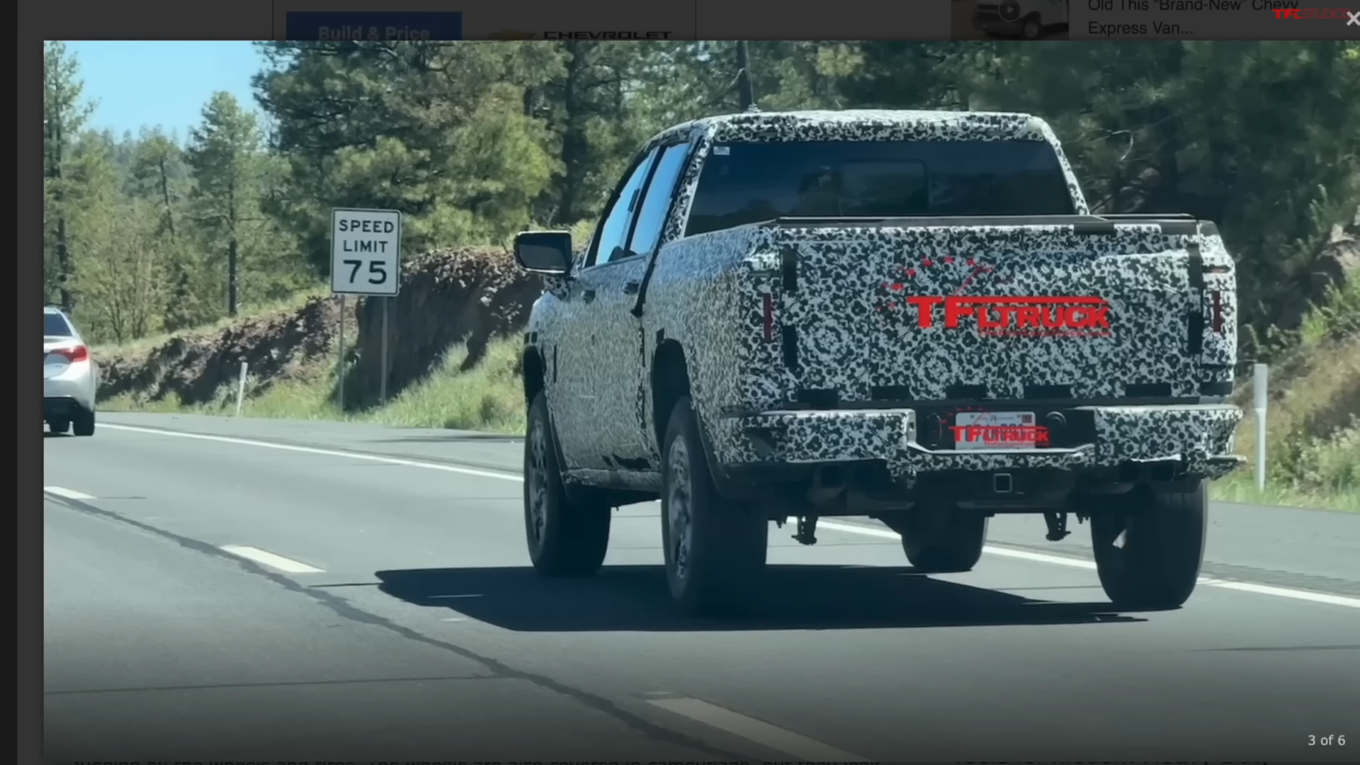 What was spotted on the "Next-Gen 2027 Chevy Silverado"
