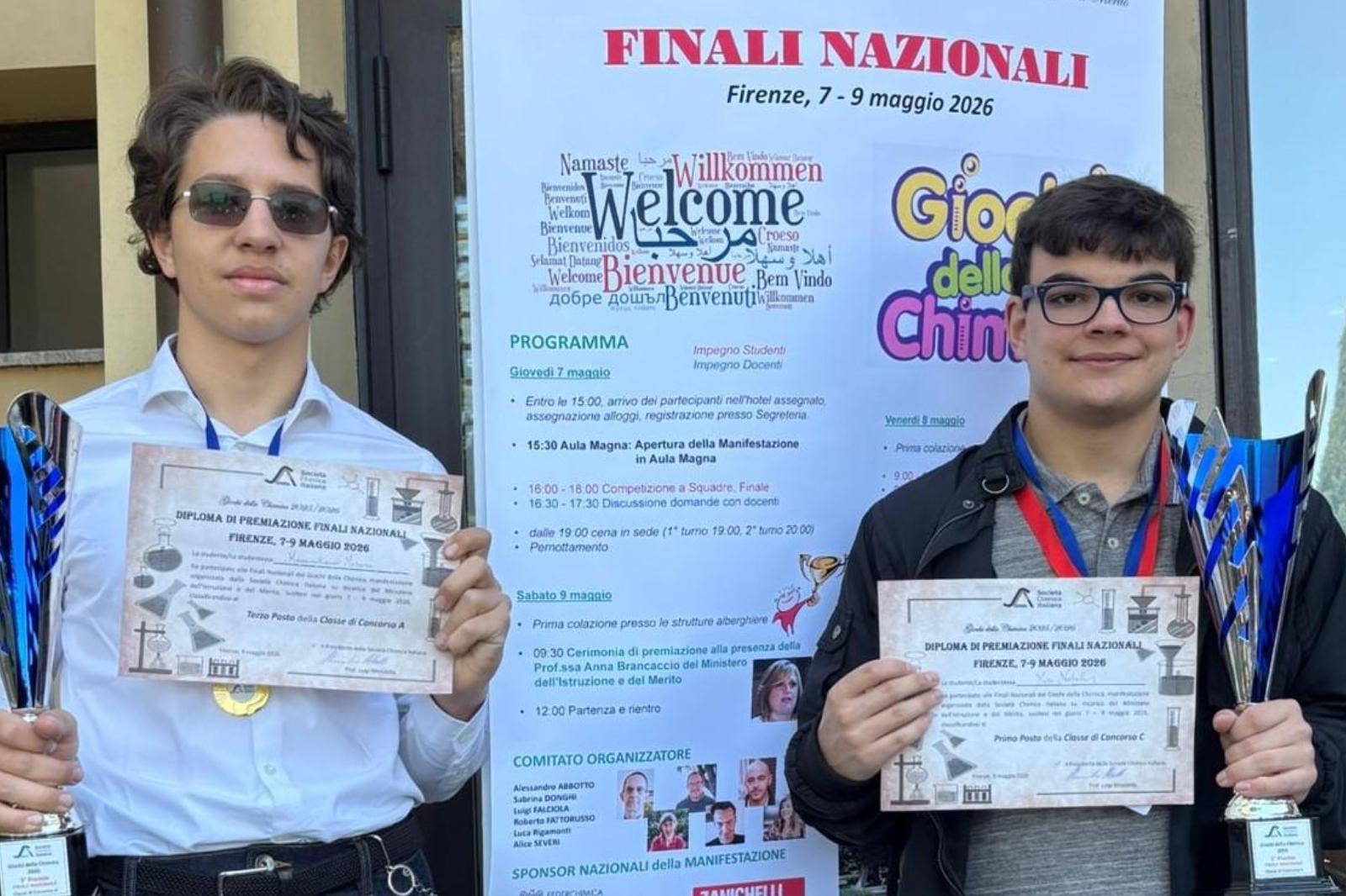 La medaglia d’oro di Yuri, campione ai Giochi della chimica 2026. I ...