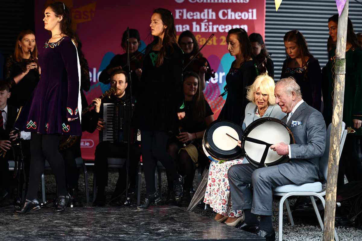 King Charles picks up yet another instrument on Northern Ireland trip ...