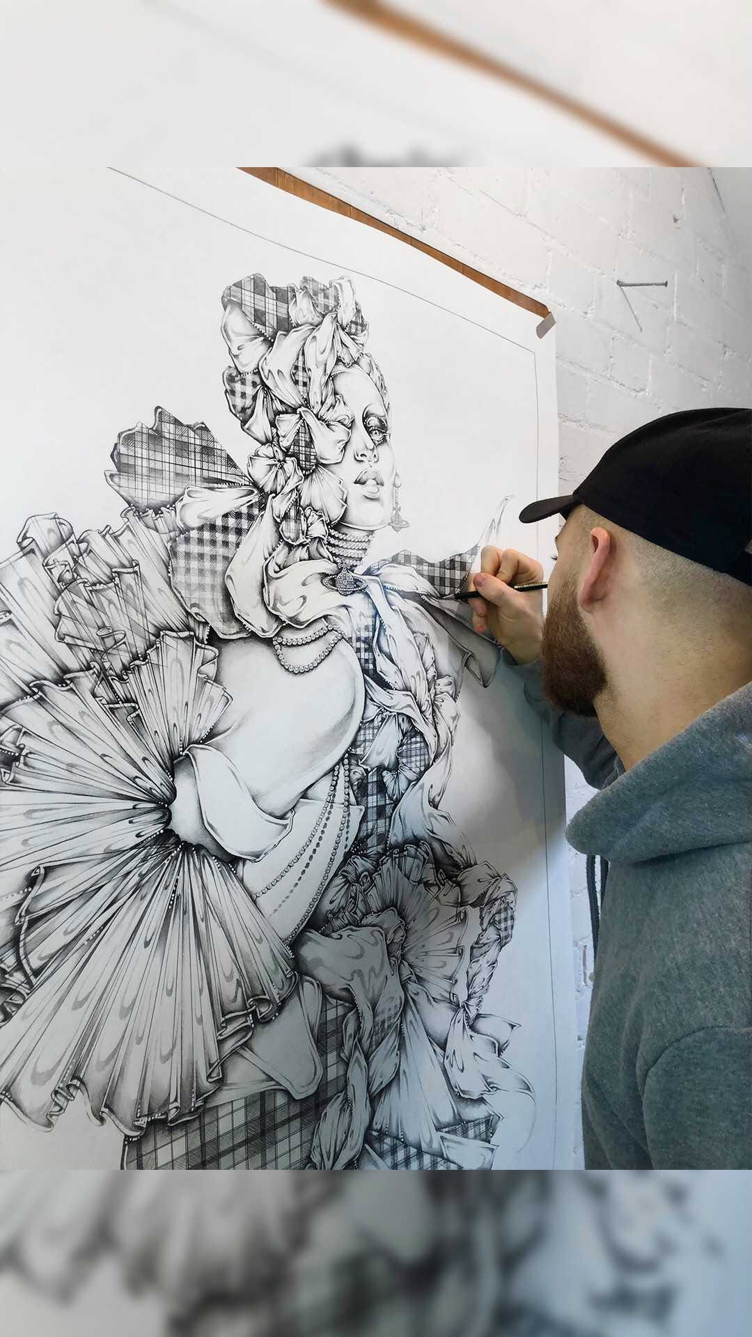 The creative process behind this Vivienne Westwood inspired art