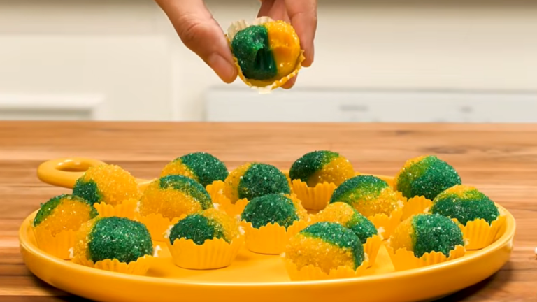 Pra entrar no clima de Copa do Mundo: brigadeiro verde e amarelo do ...