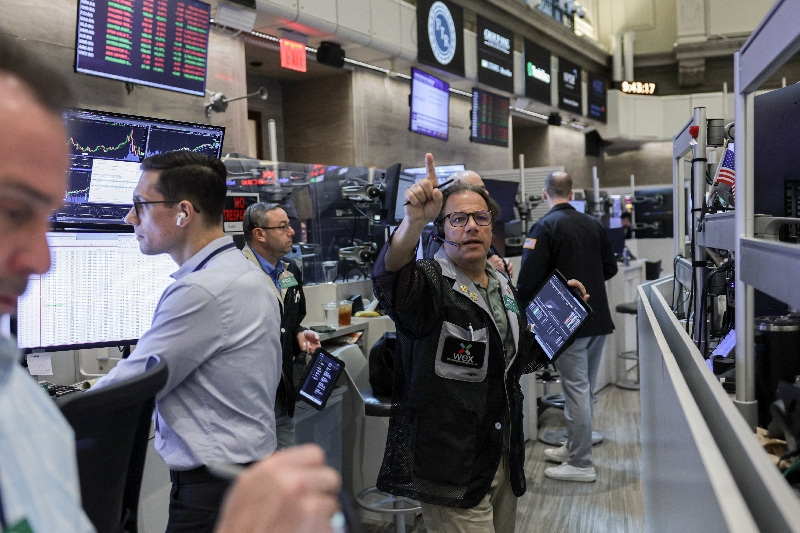 Shares diverge, bonds steady as oil eases on Trump's Iran comments