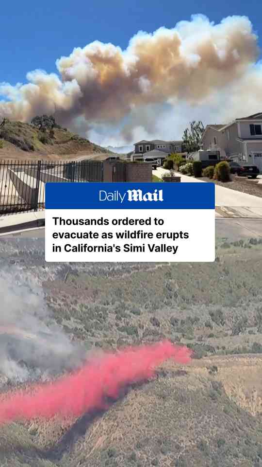 Thousands evacuate as fast-moving California wildfire threatens homes