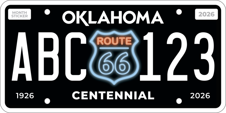 New Route 66 centennial license plate available in Oklahoma