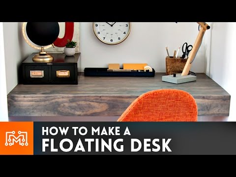 Floating desk // how-to | I Like To Make Stuff