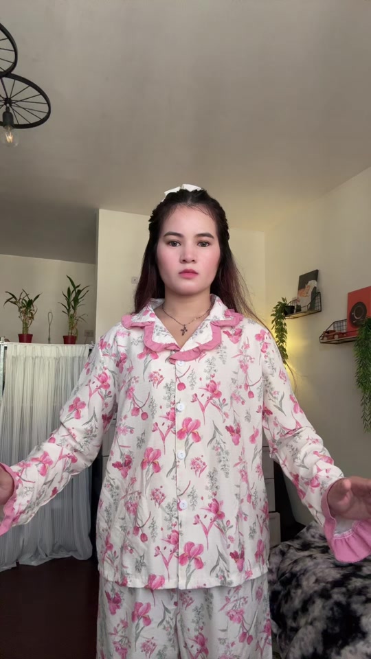 Girl shows off her fun robot dance moves
