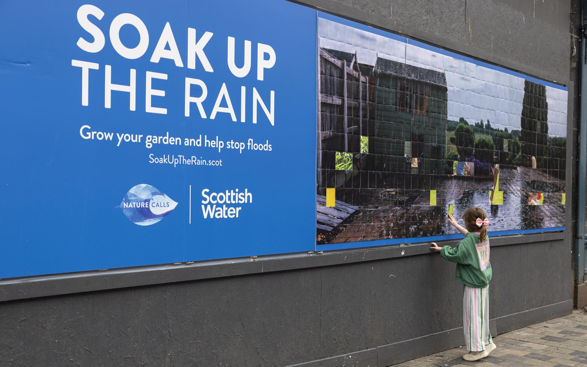 Falkirk residents urged to 'soak up the rain' by Scottish Water