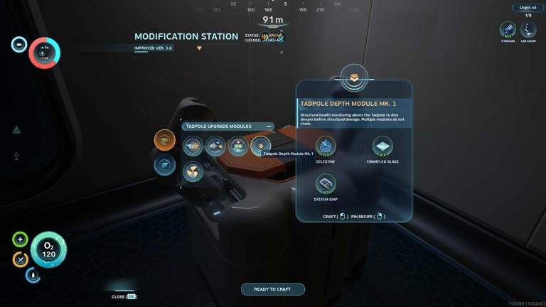 How to get the tadpole depth module in Subnautica 2