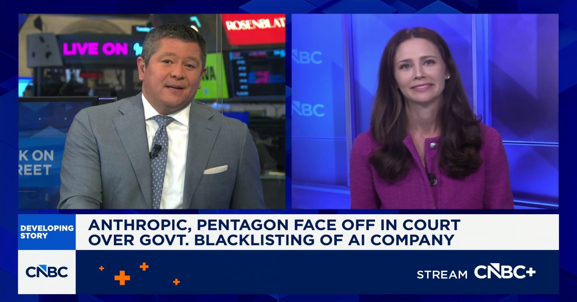 Anthropic, Pentagon face off in court over government blacklisting of ...