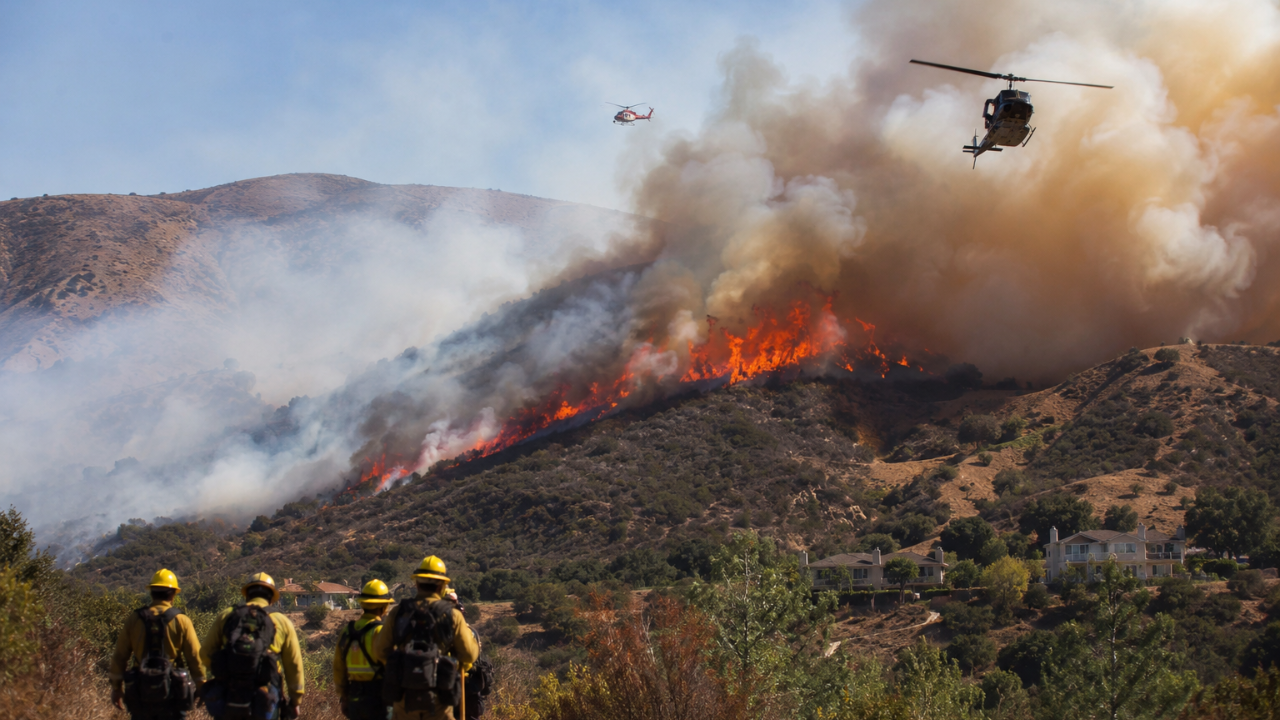 Massive California fire spreads fast near Los Angeles